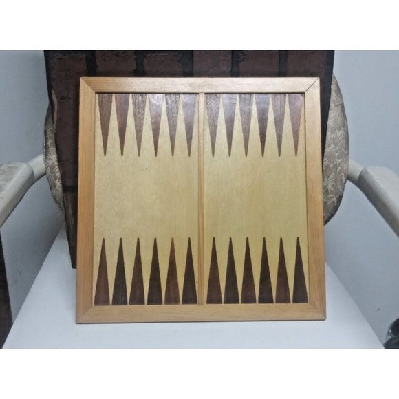 Toys | Vintage Backgammon And Chess Board Only Handmade Wood 13 38 ...